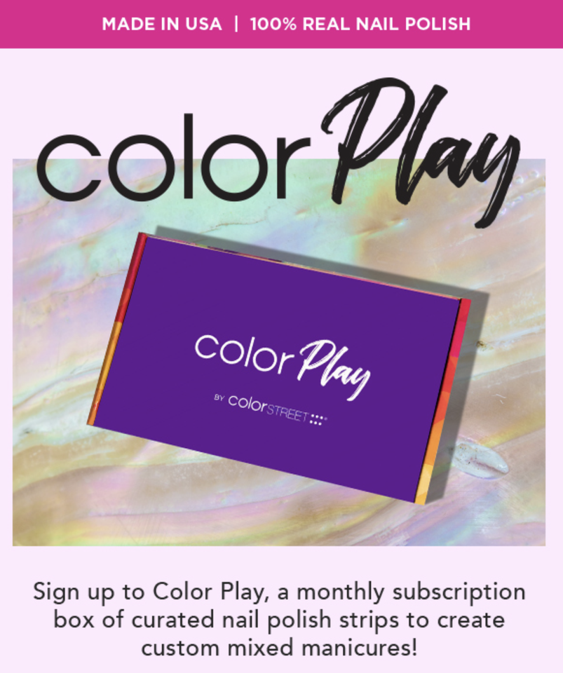 Color Street Color Play Subscription Box Sets + Accents (4-12 strips ...