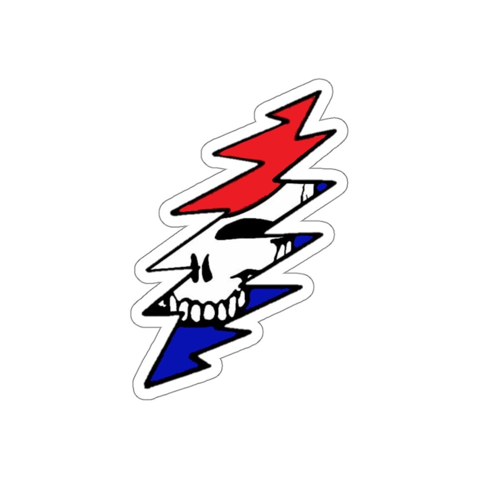 Grateful Dead Steal Your Face 13 Point Lightning Bolt JerryGarcia ...
