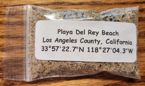 Playa Del Rey Beach Sand Soil Dirt Sample Los Angeles County California ...
