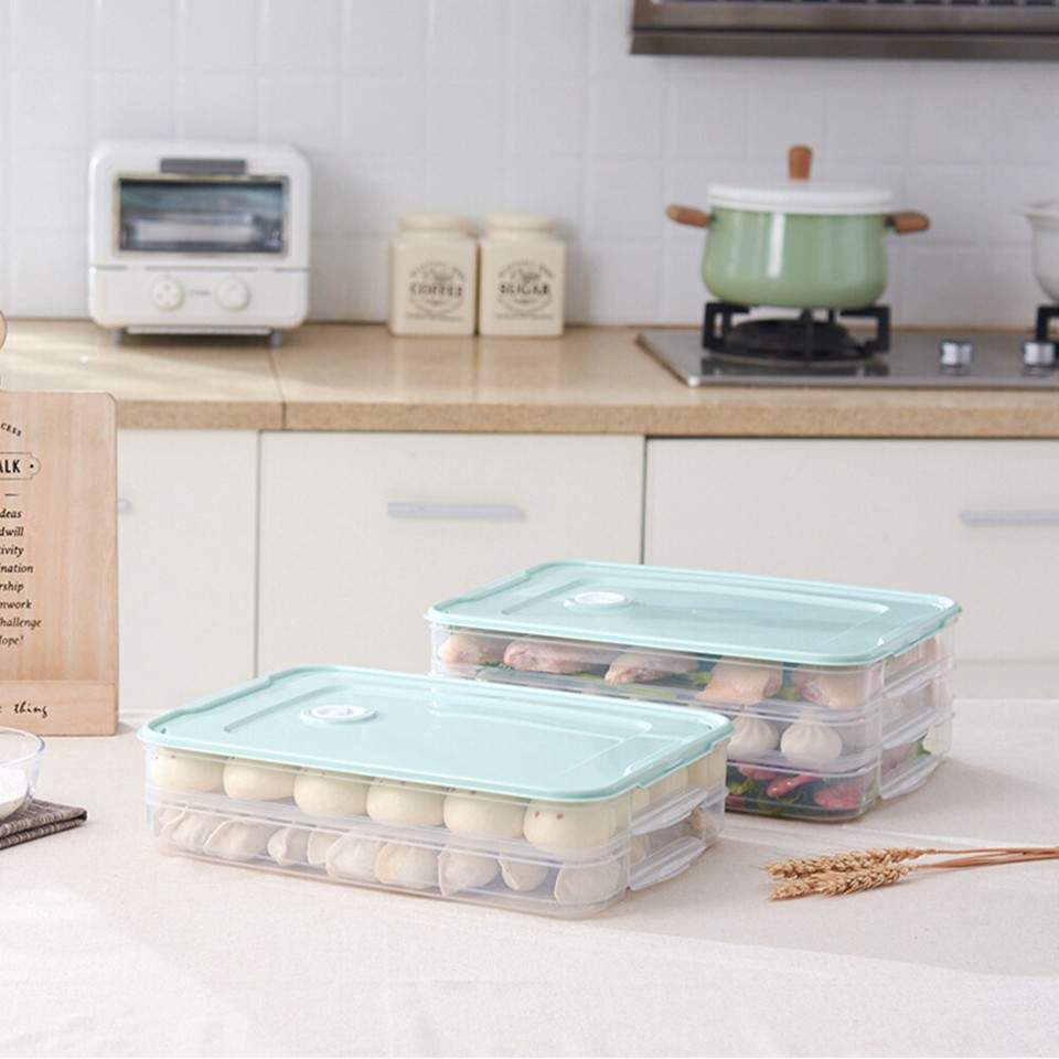 Refrigerator Storage Box Transparent Food Containers Sealed Crisper | eBay