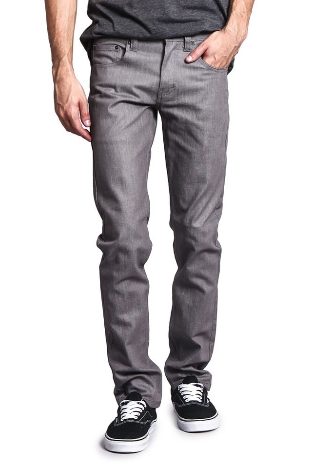 Victorious Men's Skinny Fit Stretch Raw Denim Jeans DL936 - FREE SHIP ...