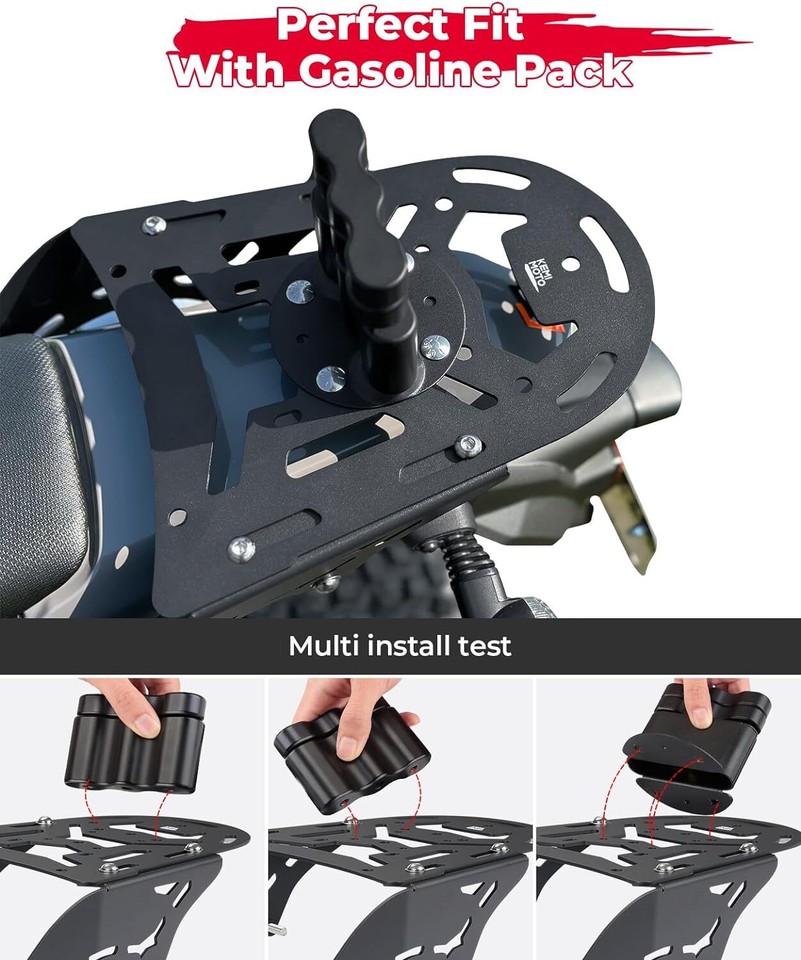 KEMIMOTO Rear Tail Rack Cargo Storage Rack Luggage Carrier For KLX230 ...