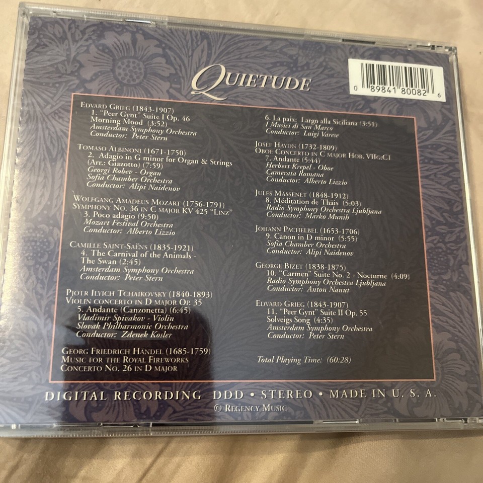 MASTERPIECE COLLECTION - Masterpiece Collection: Quietude - CD ...