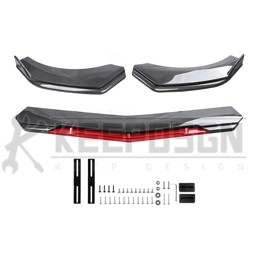 CARBON FIBER Body Kit Front Bumper Lip Splitter Spoiler for Subaru ...