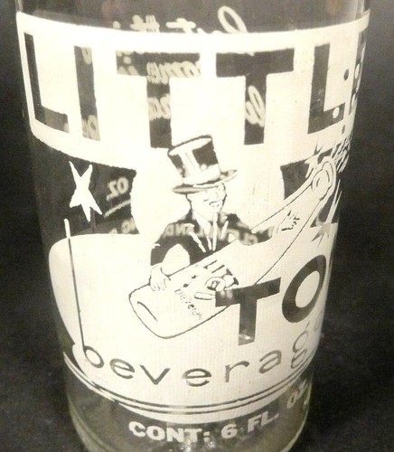 vintage ACL Soda Pop Bottle: white on white LITTLE TOM of CLEVELAND ...
