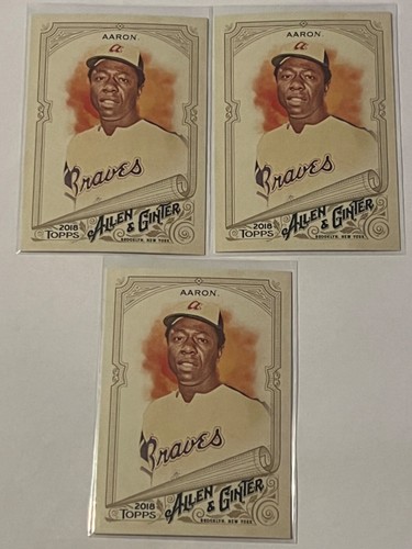 2018 Topps Allen Ginter Hank Aaron #50 Atlanta Braves Lot | eBay