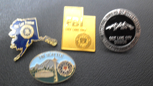 4 FBI Lapel/hat pins ( 2-Salt Lake City, 1-Alaska, 1-Seattle) | eBay