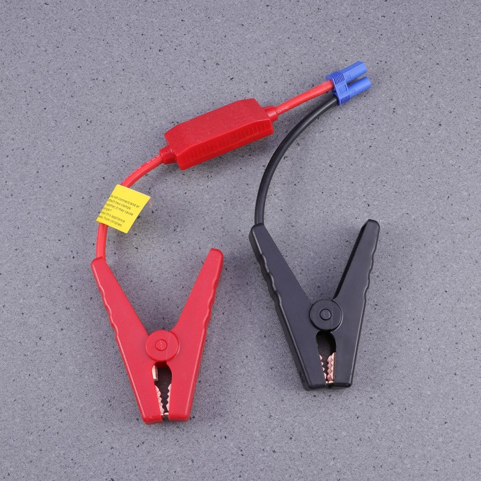 12V Car Jump Starter Clip Emergency Start Power Cable Clamp Anti ...