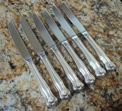 Supreme Cutlery by Towle Stuart Shell 6 Dinner Knives 8 7/8 ...