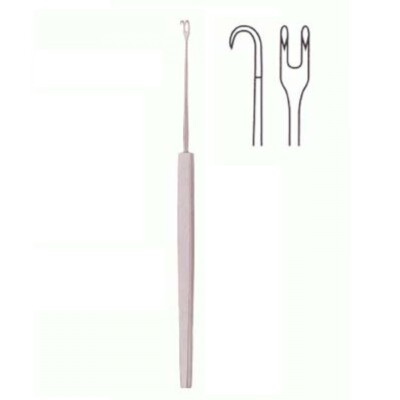 Freer Dura Hook, 6", Blunt 2-Prongs, 2.5 mm wide, Premium, Stainless | eBay