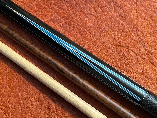 Gold Rush Custom Pool Cue by Kevin McClain W/2 Shafts. Leather Wrap. | eBay