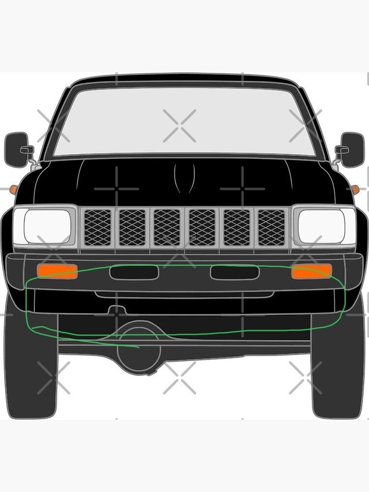 Toyota Pickup 4wd 4x4 front lower valance panel 1979,1980,1981,1982 ...