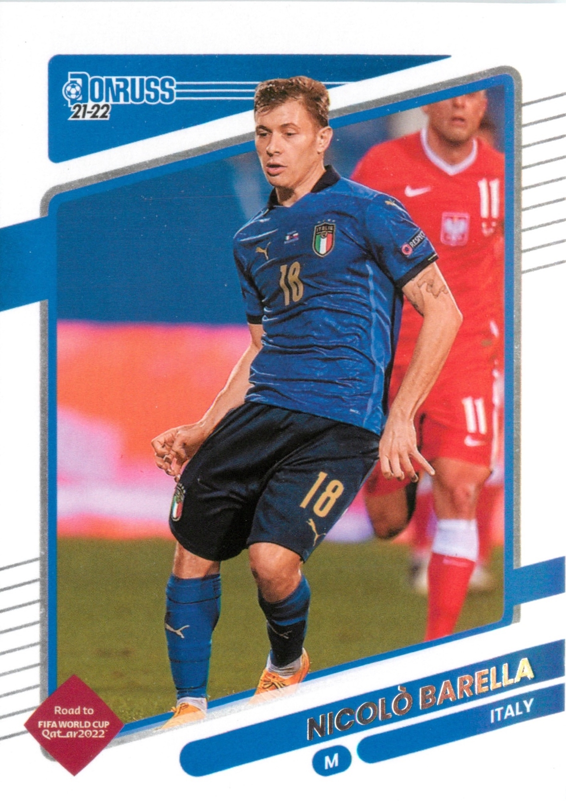 Nicolo Barella 2021-22 Donruss FIFA Road to World Cup Qatar Soccer Card ...