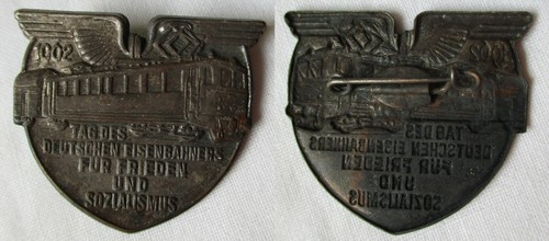 DDR Abzeichen Tag des deutschen Eisenbahners 1962 Bartel III Nr. 571 ...