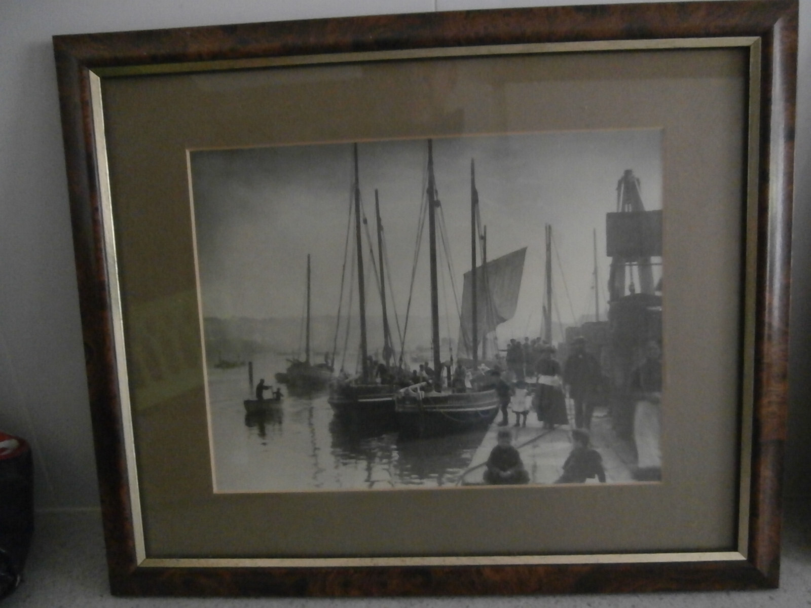 Black & White Prints Framed The Dock End Whitby & Cornish Boats Whitby ...