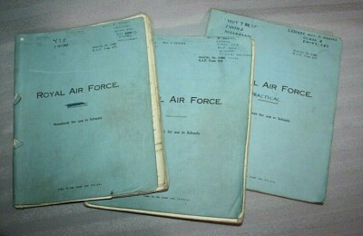 3 Completed RAF Boy Entrant Scheme Exercise Books, RAF Melksham 47-48 ...