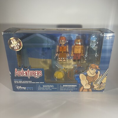 SEALED NEW Disney Adventurers Hercules Mega Minis Action Pack 12 Piece ...