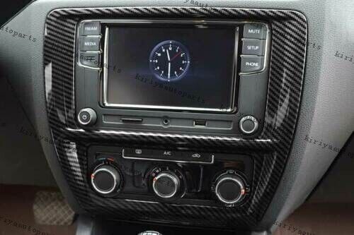 For Volkswagen Jetta 2012~14s Carbon Fiber Middle Console Navigation ...
