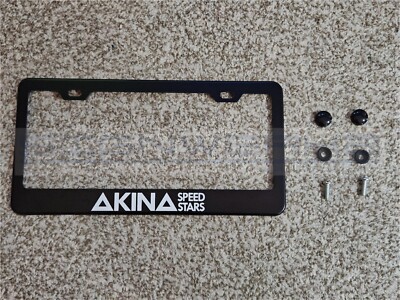 Akina Speedstars Black Stainless Steel US/Canada License Plate Frame | eBay