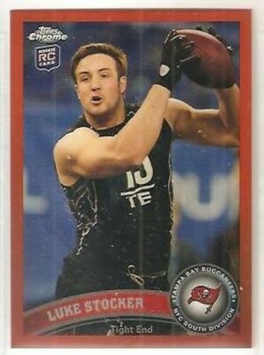 Luke Stocker Buccaneers Tennessee 2011 Topps Chrome RC ORANGE ...