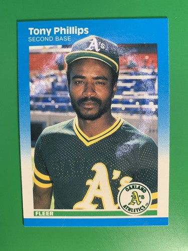1987 Fleer Glossy Tony Phillips #402 Oakland Athletics | eBay