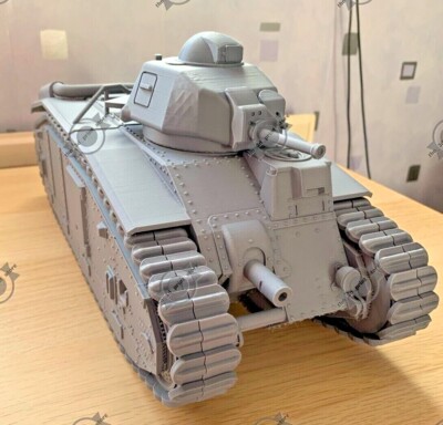 WW2 FRENCH HEAVY TANK CHAR B1 BIS, 3D PRINTED, MANY SCALES AVAILABLE | eBay