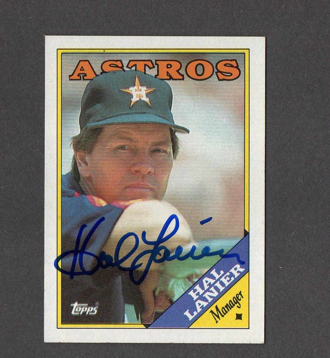 Hal Lanier Signed Autographed 1988 Topps #684 Astros | eBay