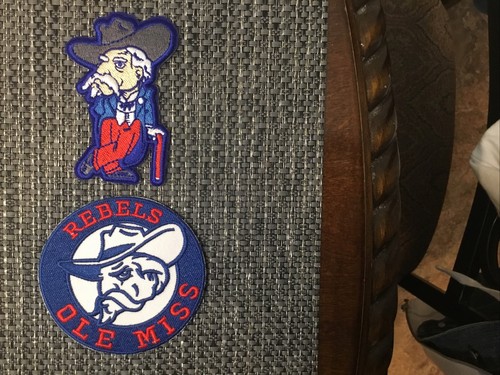 (2)Ole Miss Rebels Colonel Reb Vintage Embroidered Iron On Patch lot 3 ...