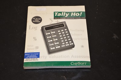 Tally Ho! Programmable Financial Calculator IBM 3.5 / 5.25 Media | eBay
