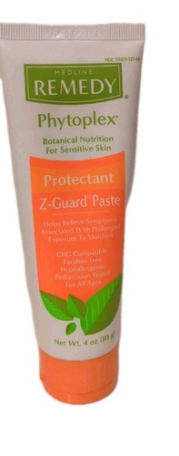 Medline Remedy Phytoplex Z-Guard Skin Protectant Paste 4oz. New Sealed ...