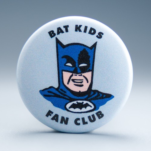 Vintage Bat Kids Fan Club Button Pin 1.5" | 1966 Batman Pinback Badge ...