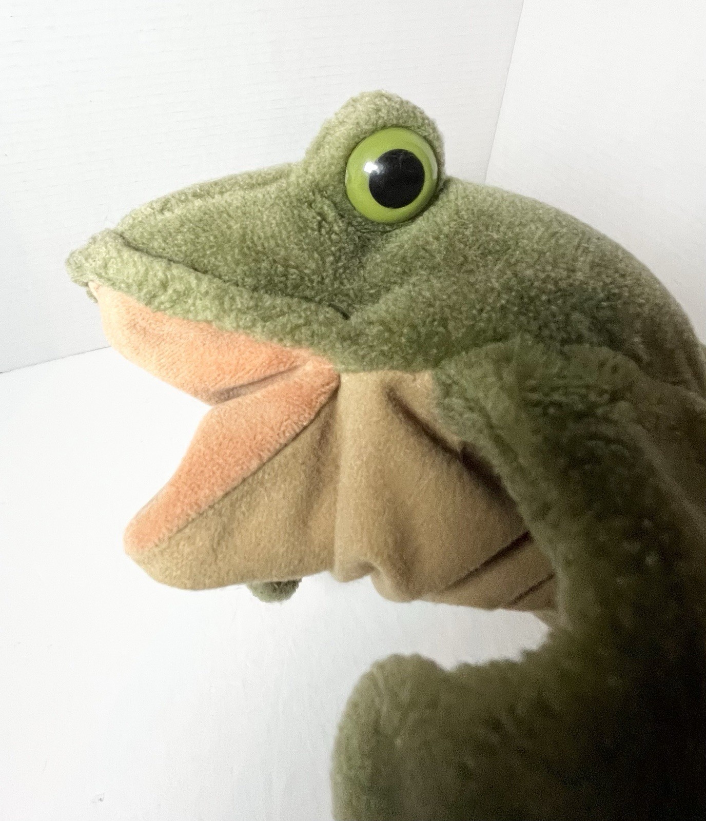 Folkmanis Folktails Hand Puppet Frog Green Stuffed Animal Plush ...