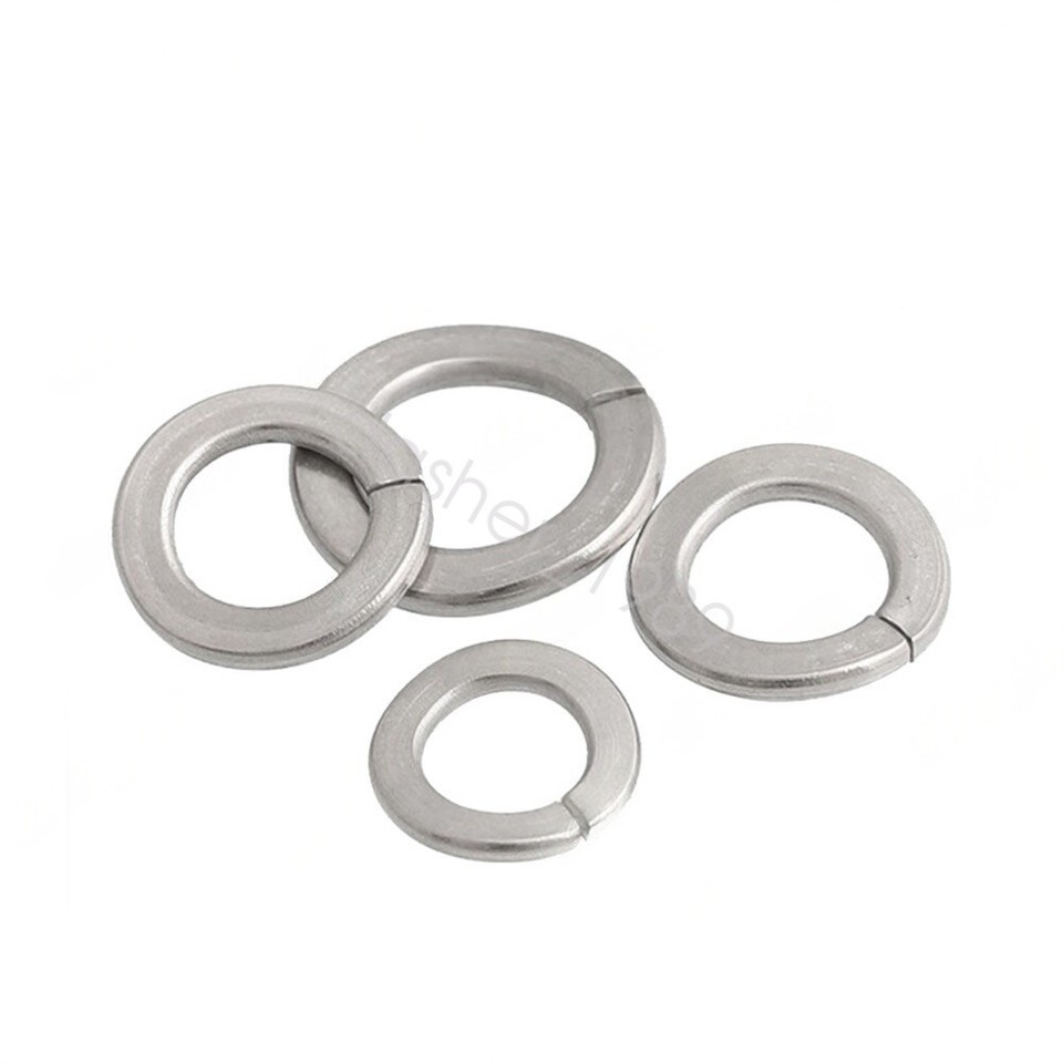 304 Stainless Steel Wave single Coil Spring Lock Washers M3 M4 M5 M6 M8 ...