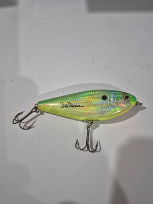VINTAGE EXCALIBUR BILL DANCE SPIT'N IMAGE FISHING LURE BLUE GREEN | eBay