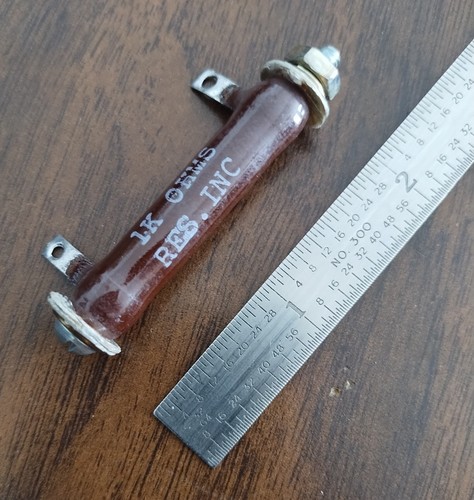 NOS Vitreous Enameled Fixed Resistor 1000 1K Ohms 7 Watts w/ Mounting ...
