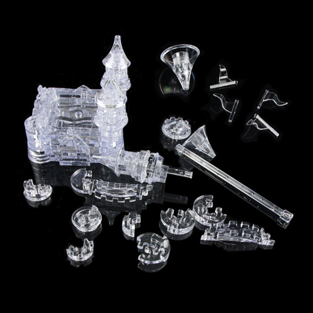 3D Crystal Puzzles Flashing Model DIY Building Toys Gadget Crystal ...