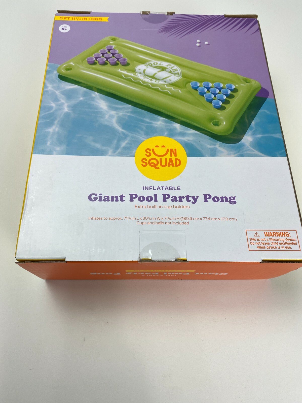 Sun Squad Giant Pool Party Pong Inflatable Float Summer Fun Game NEW | eBay