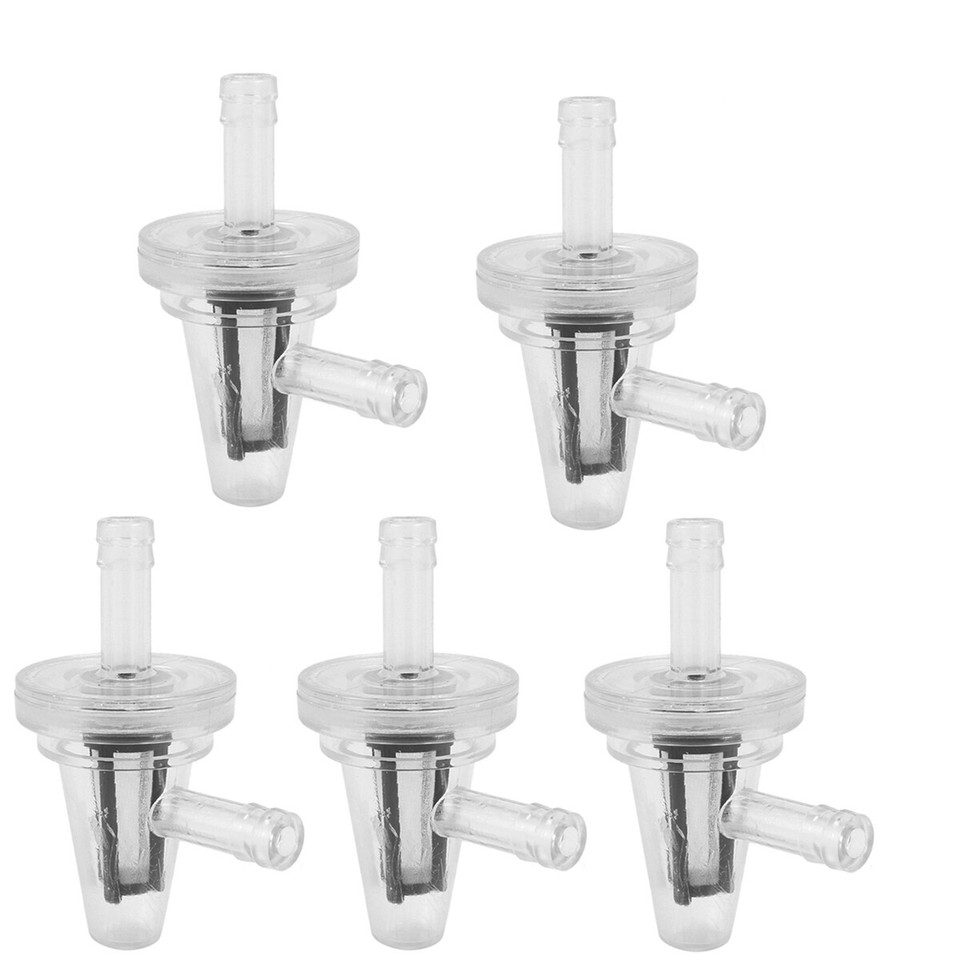 5Pcs Inline Fuel Filter 90 Degree Right Angle For Motorcycle 6mm 7mm 1/ ...