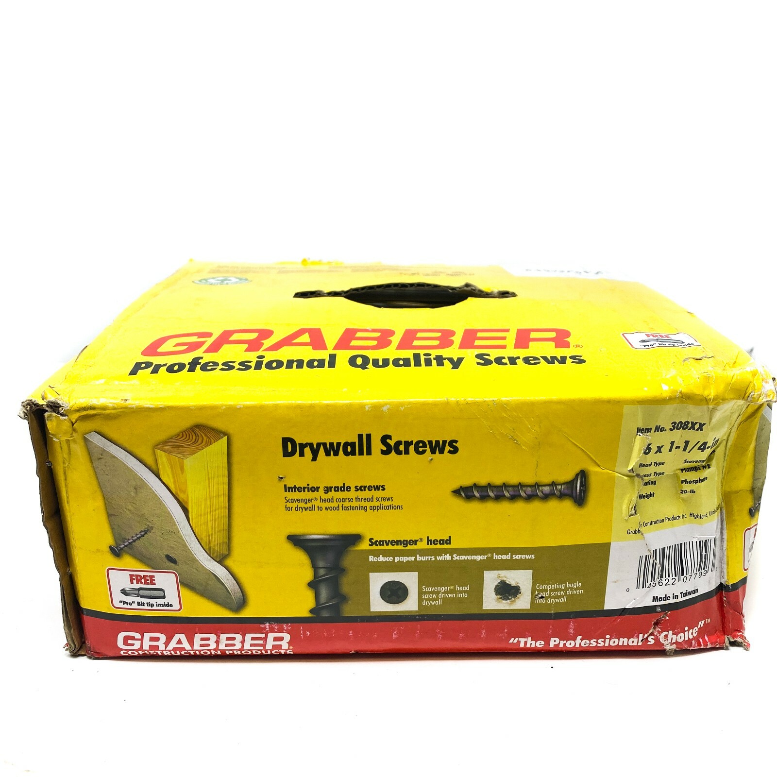 (20-lb) Grabber 308XX 6 x 1-1/4 in Scavenger Head Drywall Screw w/ #2 ...