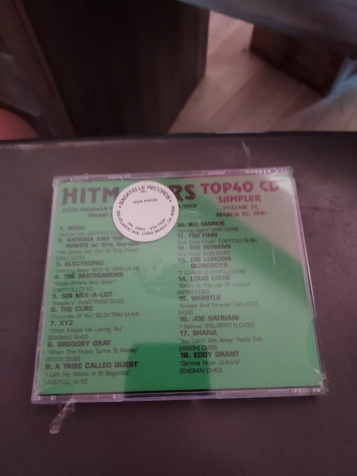 HITMAKERS TOP 40 CD SAMPLER VOLUME 34, MARCH 30, 1990 BRAND NEW SEALED ...