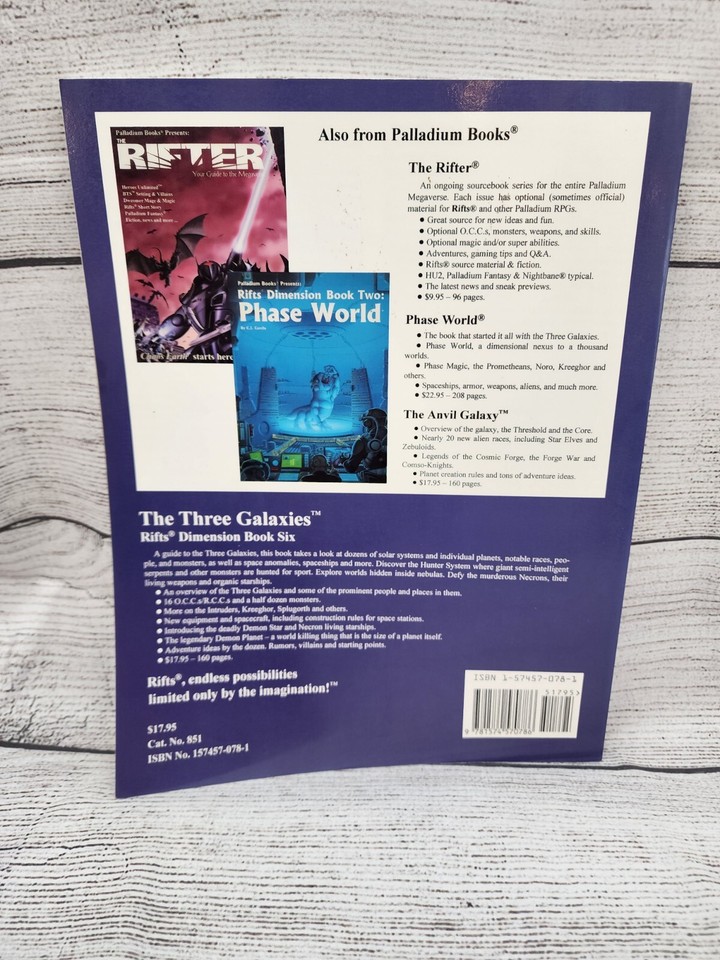 RIFTS Phase World Three Galaxies Palladium Books | eBay