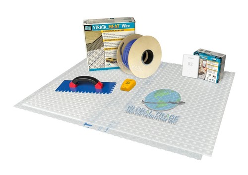 Laticrete 240V Strata Heat Kit: Smart WiFi Thermostat, Mat, Cable, Safe ...