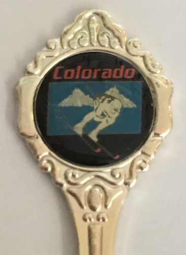 Vintage Souvenir Spoon US Collectible Colorado 1876 38th State Denver ...