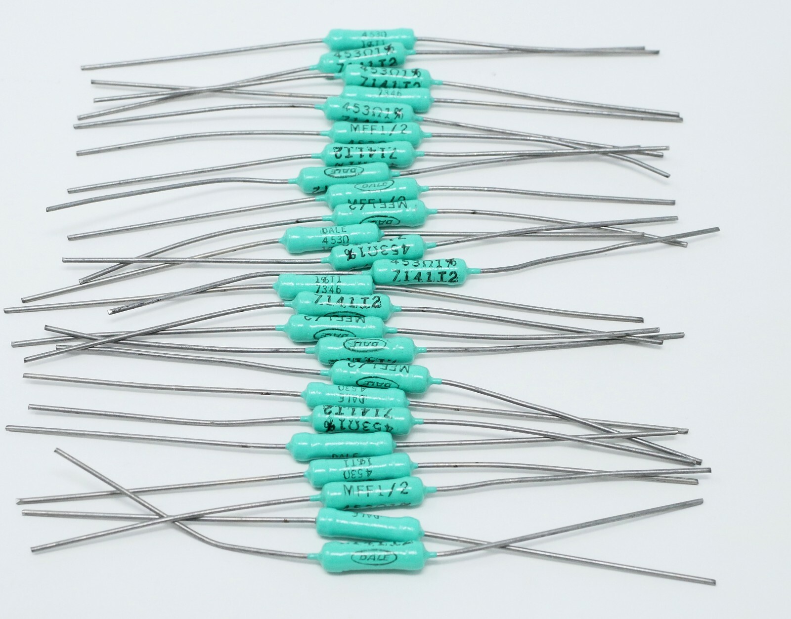 25X DALE MFF1/2 453 OHM 1% 1/2W PRECISION METAL FILM RESISTOR | eBay