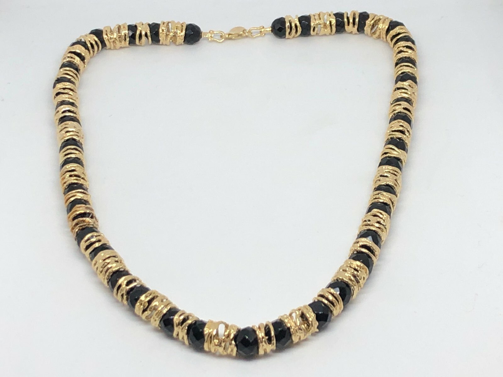 Noa Zuman Gold Vermeil on Sterling Silver Black Onyx Beaded Station ...