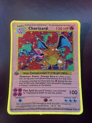 Pokemon Sew On Patch Charizard 1st Charizard Toy Woven Patch Pokemon ...