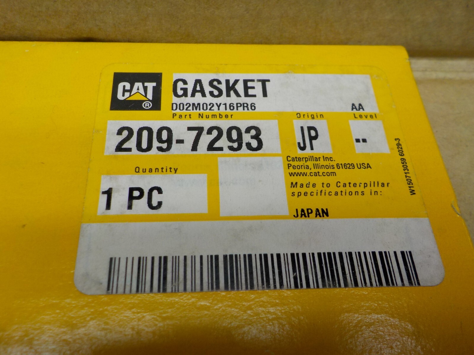 CAT, Caterpillar 209-7293, GASKET, 2097293, Genuine Caterpillar | eBay ...