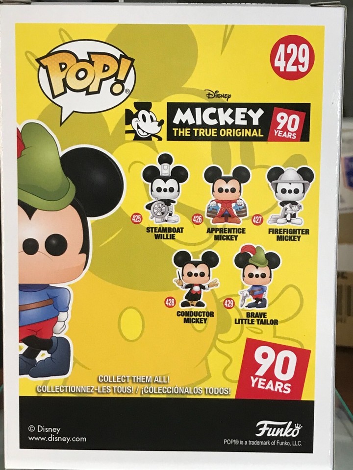 Funko Pop! Disney Mickey Mouse 90 years 429 Brave Little Tailor. BNIB ...