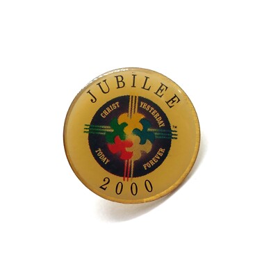 Jubilee 2000 Christ Yesterday Today Forever Christian Faith Lapel Pin ...