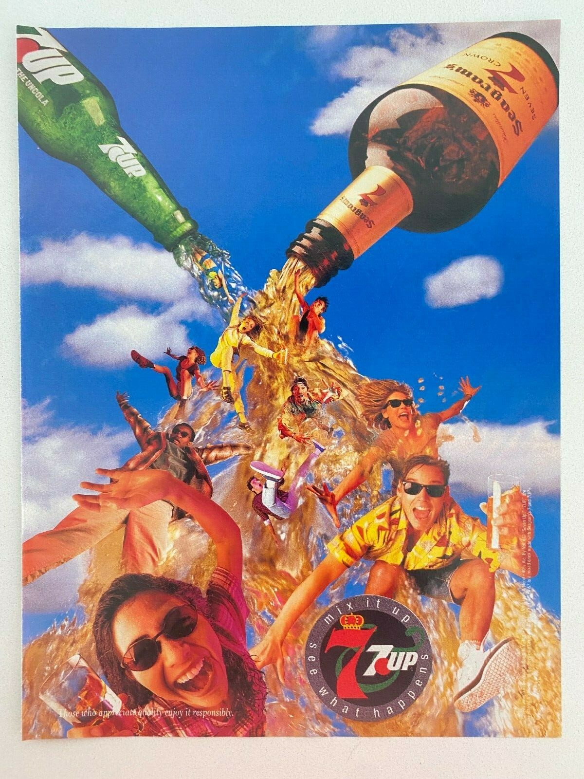 7UP Mix It Up Vintage 1995 Print Ad | eBay